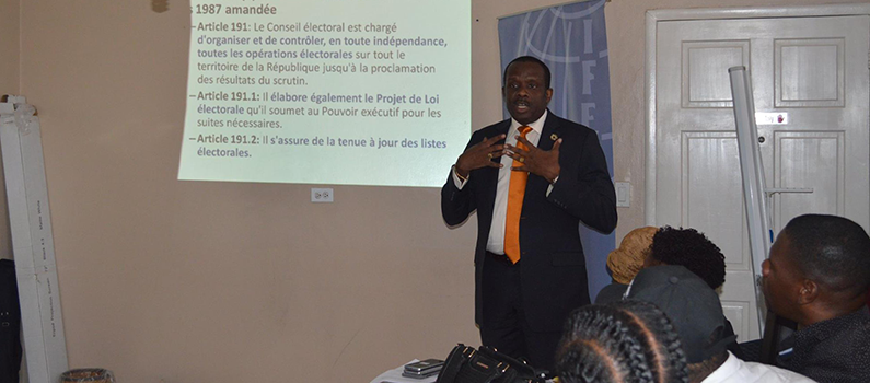 Haitian Journalists Trained on Election Coverage | IFES - The ...