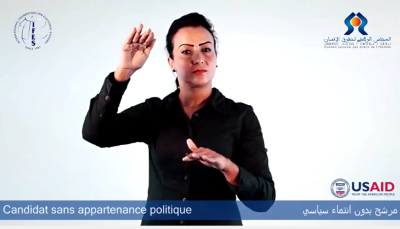 Ifes Creates An Electoral Lexicon In Moroccan Sign Language Feat Img Png Ifes The